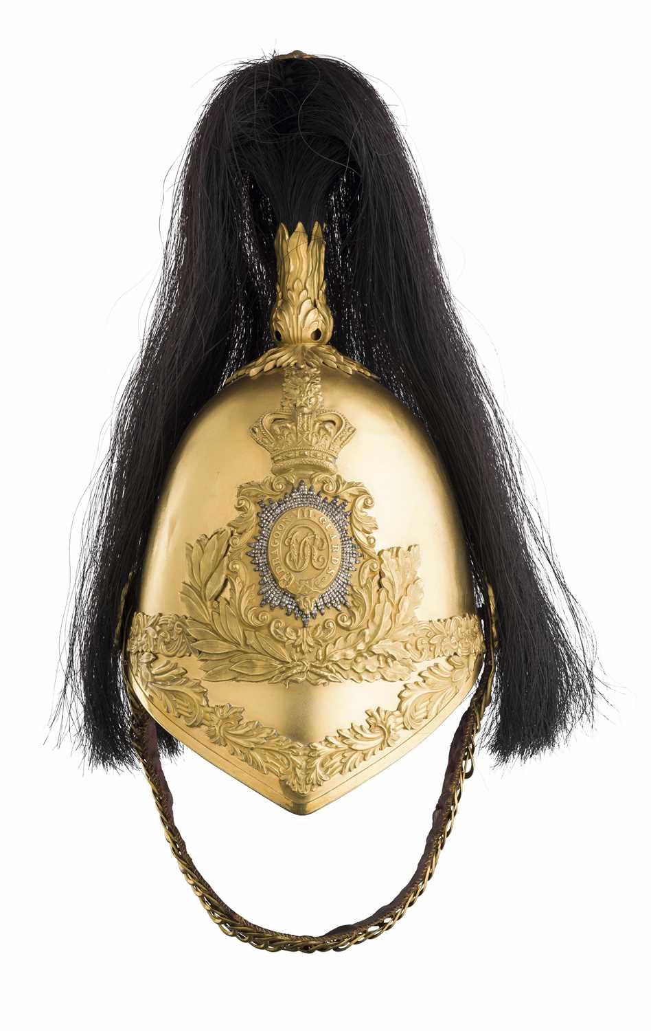 Lot 190 - **AN OFFICER'S ALBERT PATTERN HELMET OF THE