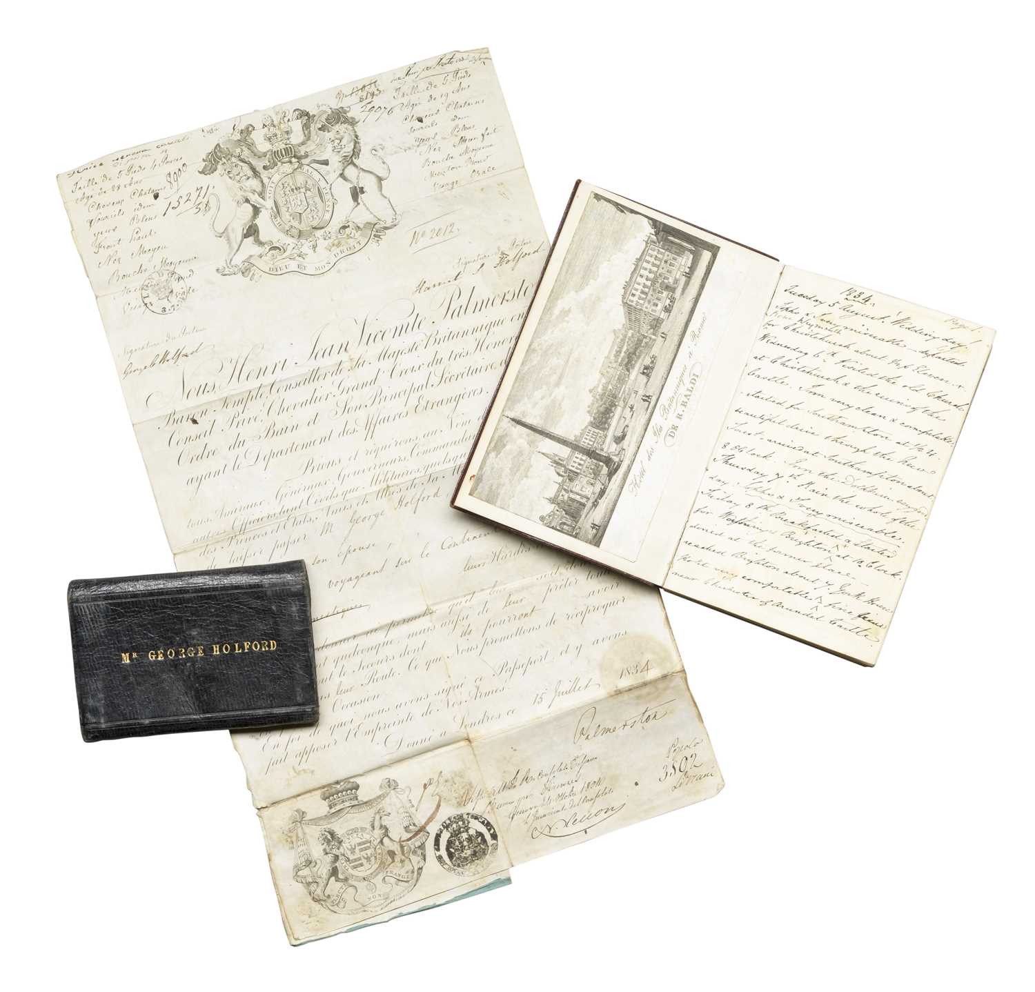 Lot 191 - AN EARLY 19TH CENTURY PASSPORT ISSUED TO AN