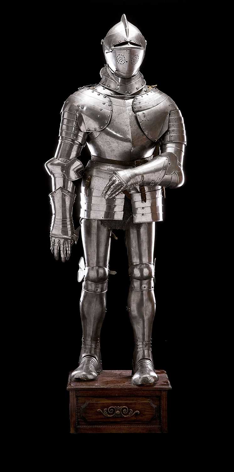 Lot 219 - **A COMPOSITE GERMAN ARMOUR FOR FIELD AND