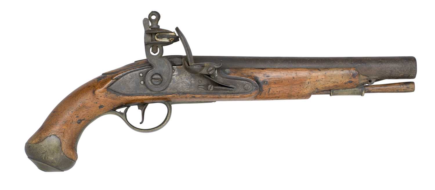 Lot 286 - A .65 CALIBRE FLINTLOCK LIGHT DRAGOON PISTOL