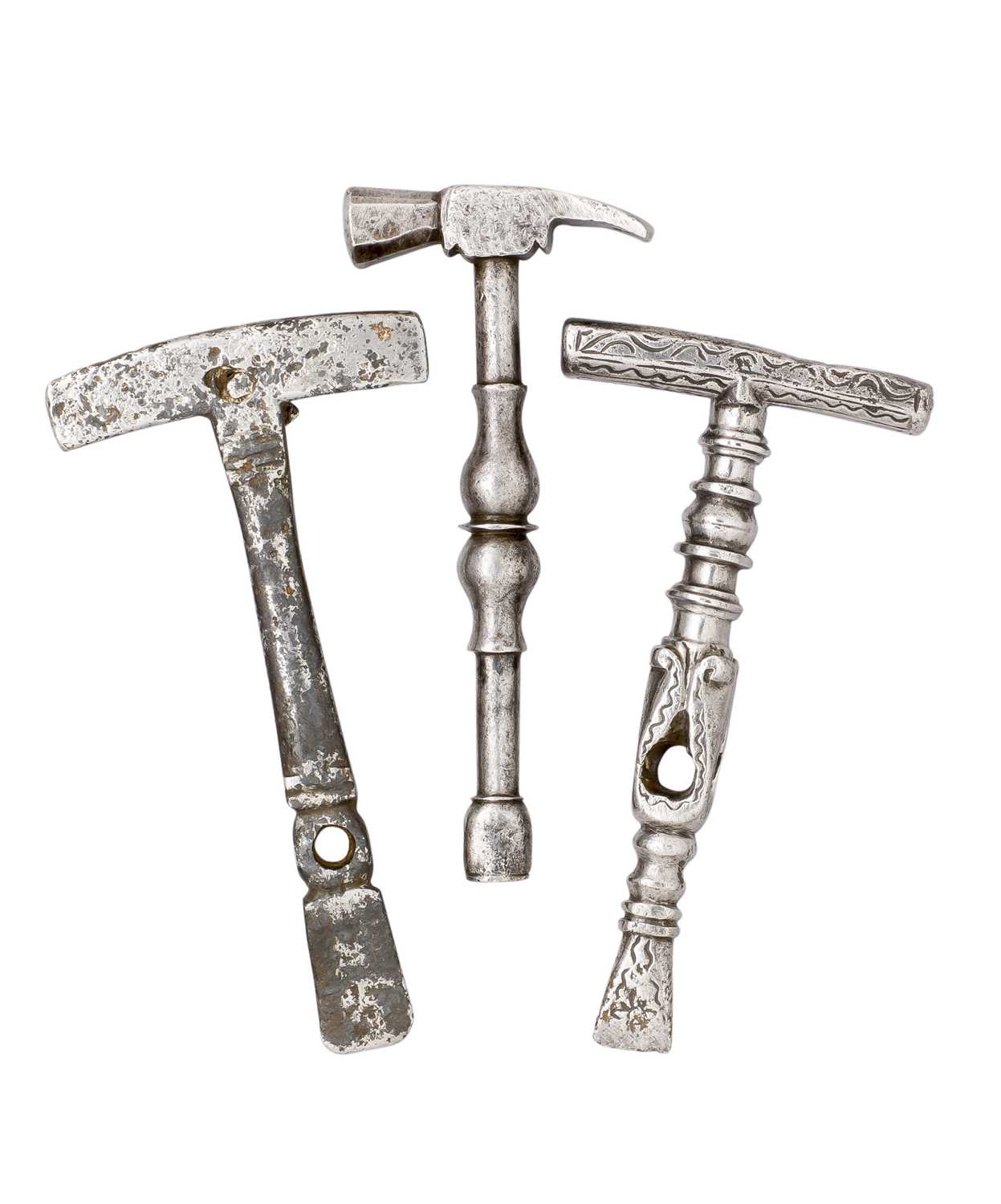 Lot 316 - **THREE SPANISH COMBINATION TOOLS (ESLABÃ“N)