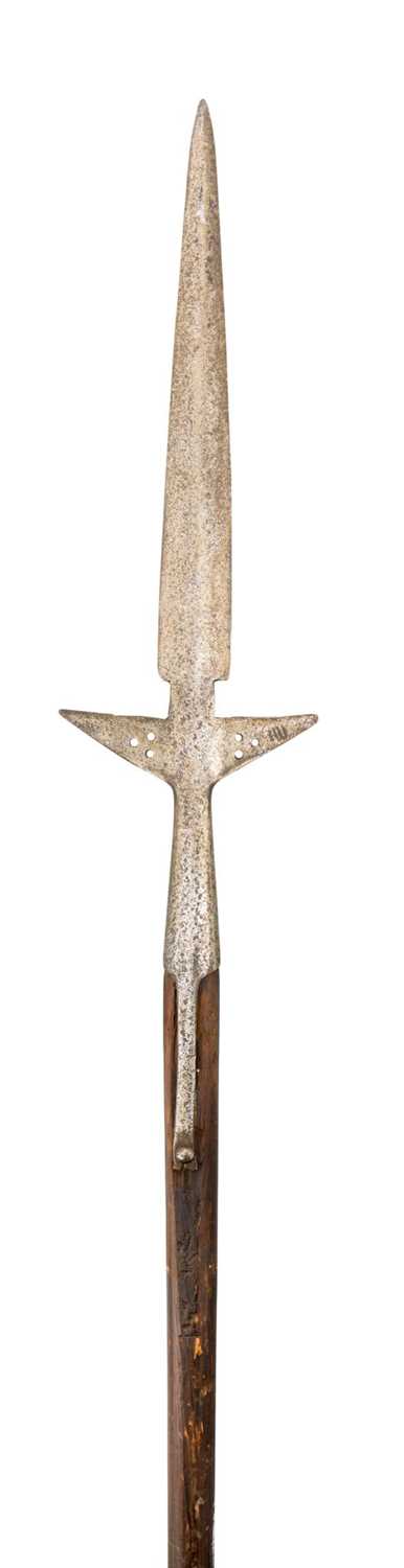 Lot 163 - A RARE LUGGED SPEAR