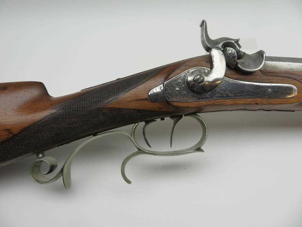 Lot 297 - A WESTPHALIAN .400 CALIBRE PERCUSSION RIFLE