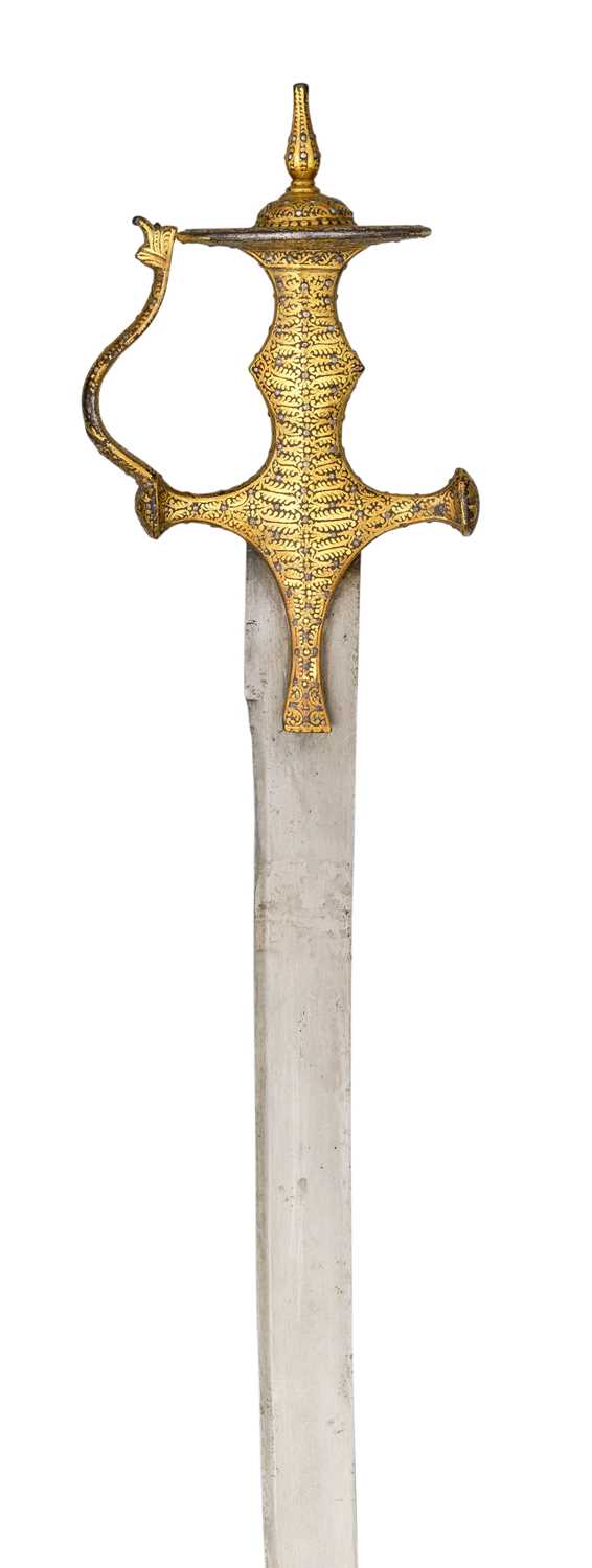 Lot 47 - AN INDIAN SWORD (TALWAR)
