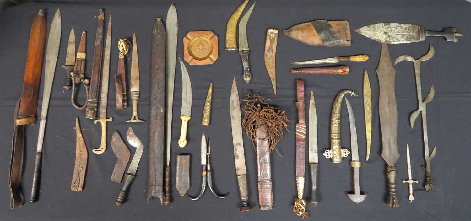 Lot 74 - A LARGE GROUP OF MOSTLY AFRICAN SMALL WEAPONS
