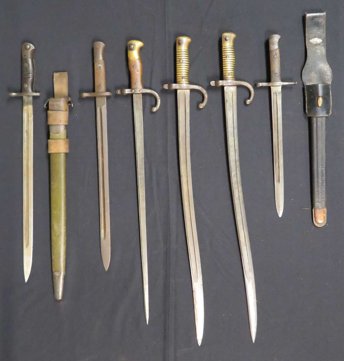Lot 137 - SIX BAYONETS