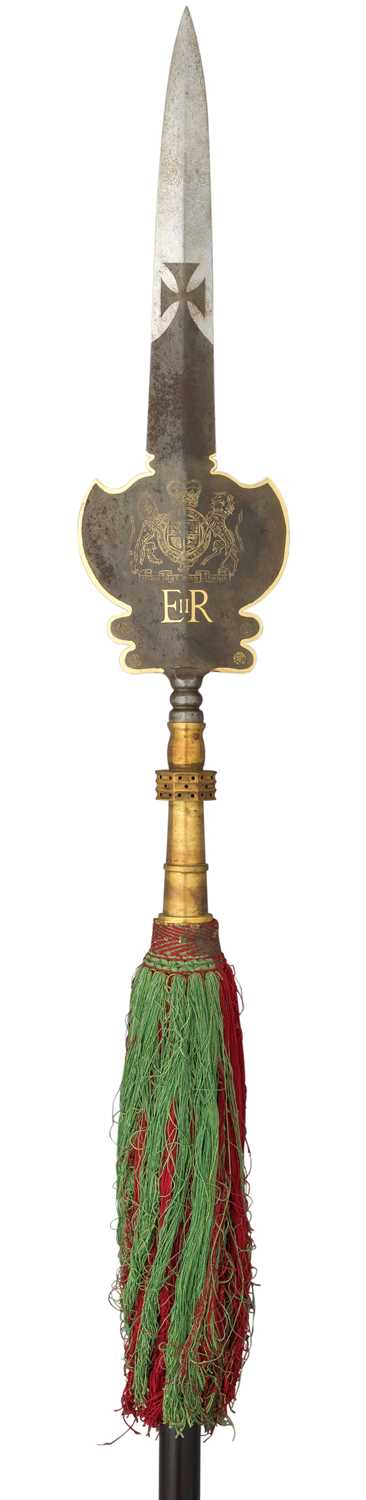 Lot 166 - AN ENGLISH PARTISAN FOR THE GUARD OF QUEEN