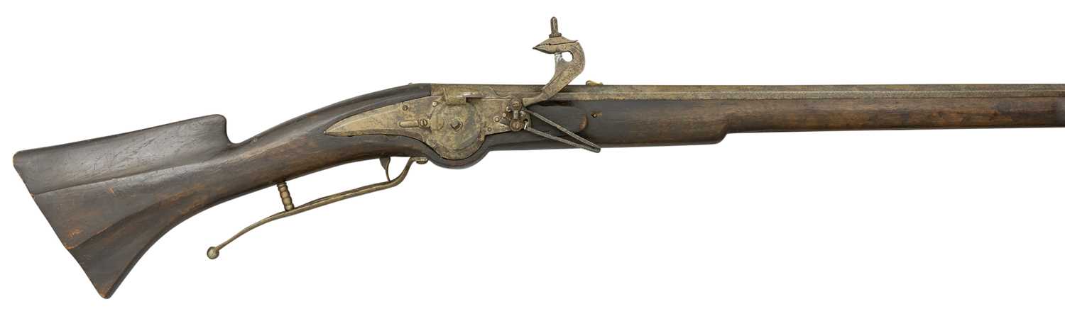 Lot 300 - A RARE 15 BORE WHEEL-LOCK MUSKET