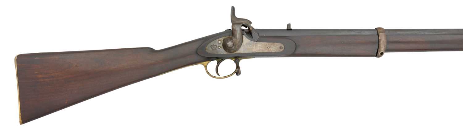 Lot 307 - A .650 CALIBRE PERCUSSION THREE BAND MUSKET