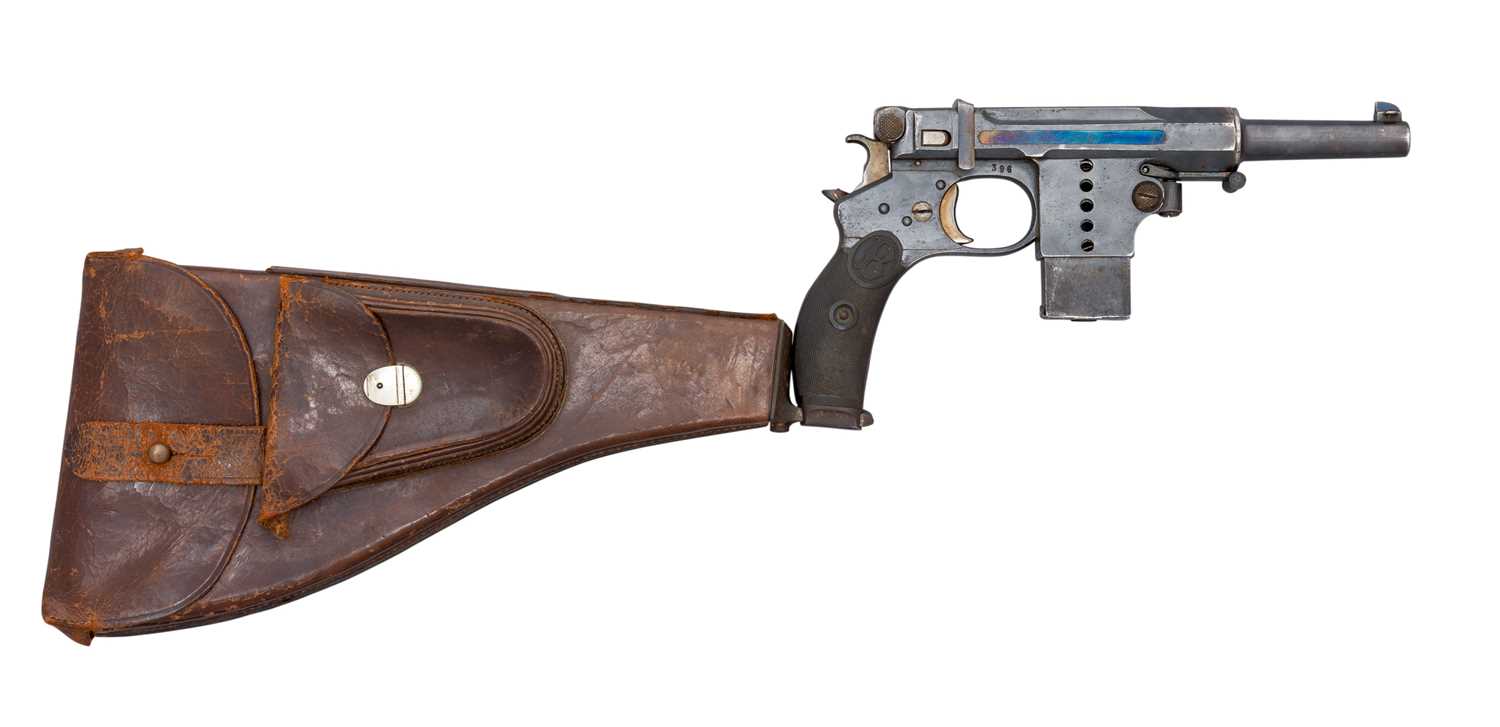 Lot 344 - A RARE 7.8MM (BERGMANN) BERGMANN NO. 5/1897