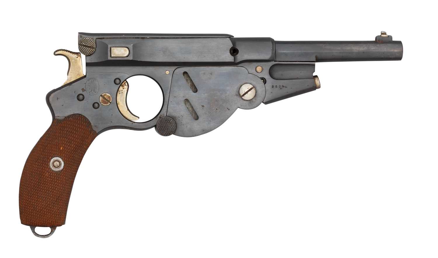 Lot 346 - A RARE 8MM (BERGMANN) BERGMANN NO.4/1896