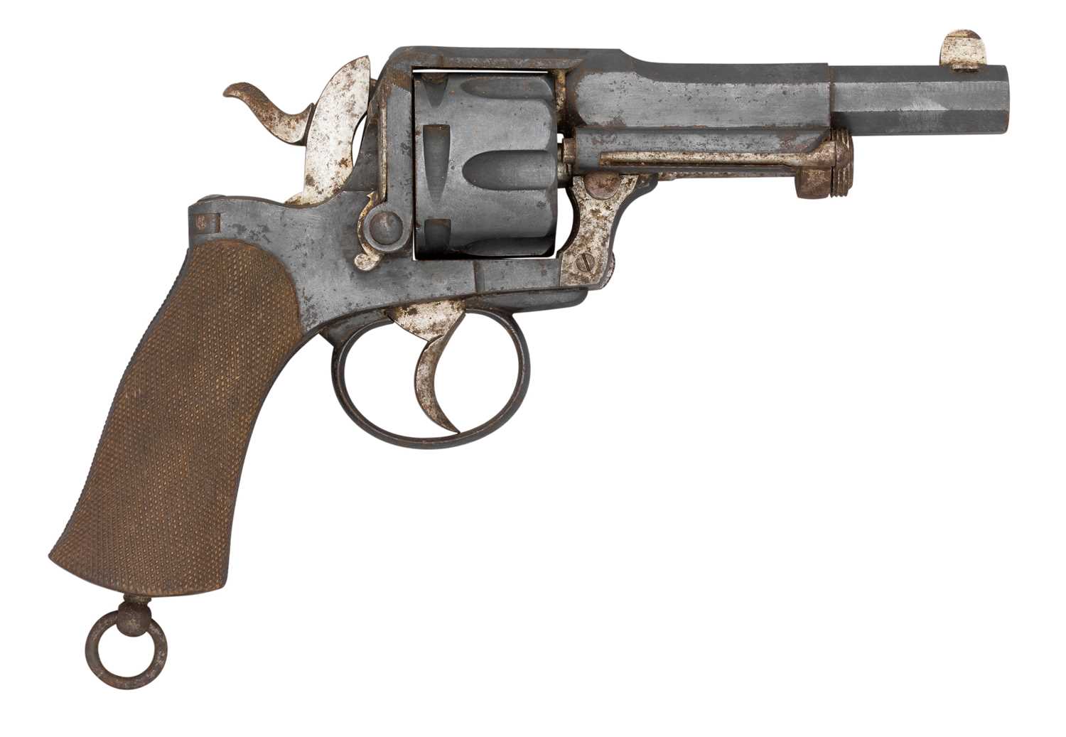 Lot 356 - AN 11MM BELGIAN SIX-SHOT REVOLVER