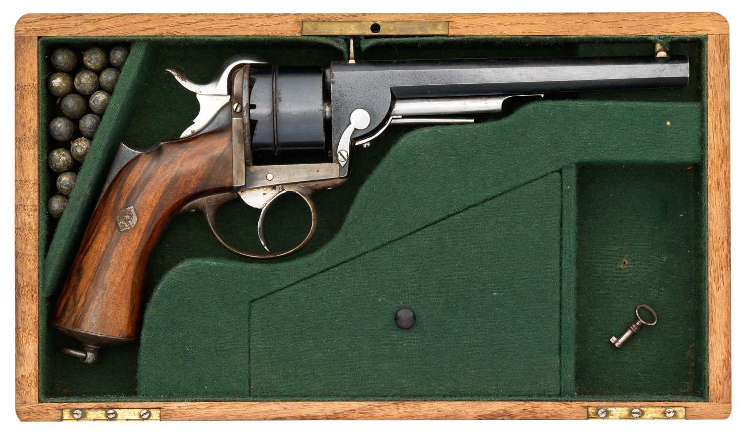 Lot 363 - A CASED 11MM CONTINENTAL SIX-SHOT