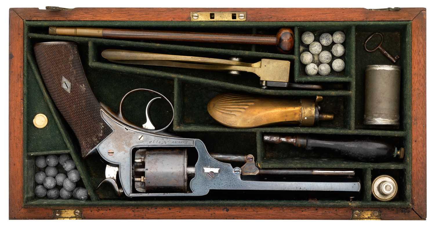 Lot 367 - A 54 BORE FIVE-SHOT DOUBLE-ACTION