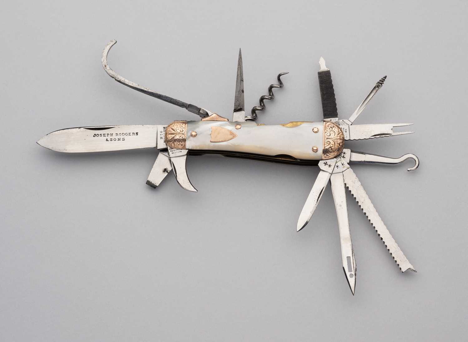 Lot 587 - A FINE GOLD-MOUNTED PENKNIFE, JOSEPH RODGERS
