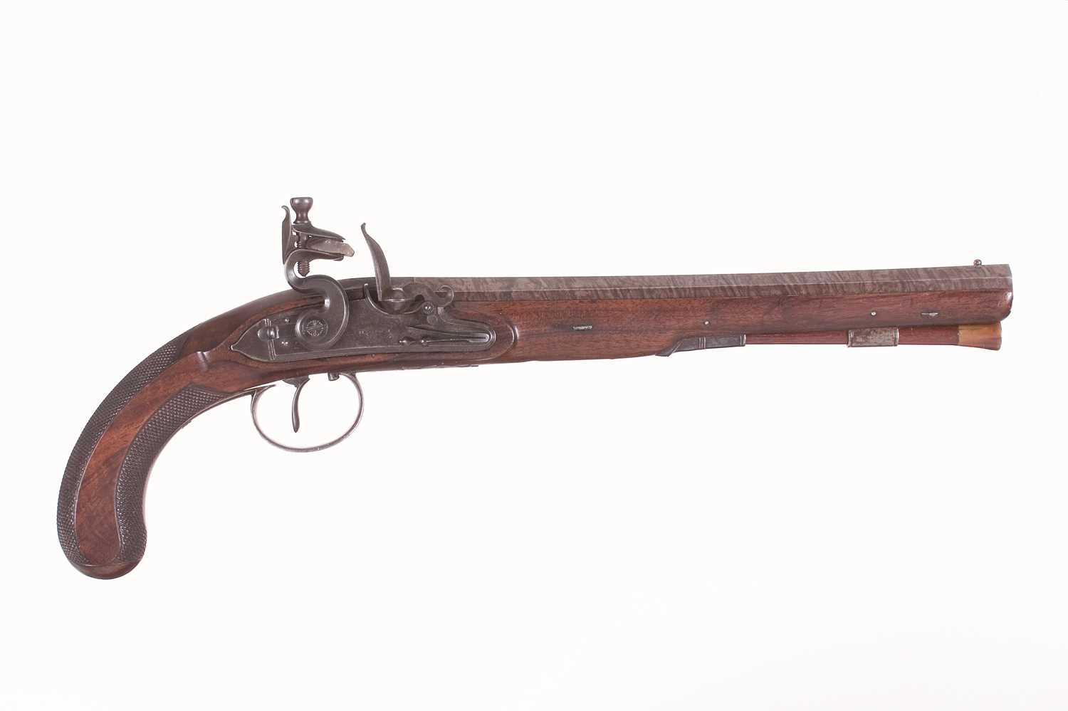 Lot 70 - A FLINTLOCK DUELLING PISTOL BY HENRY NOCK
