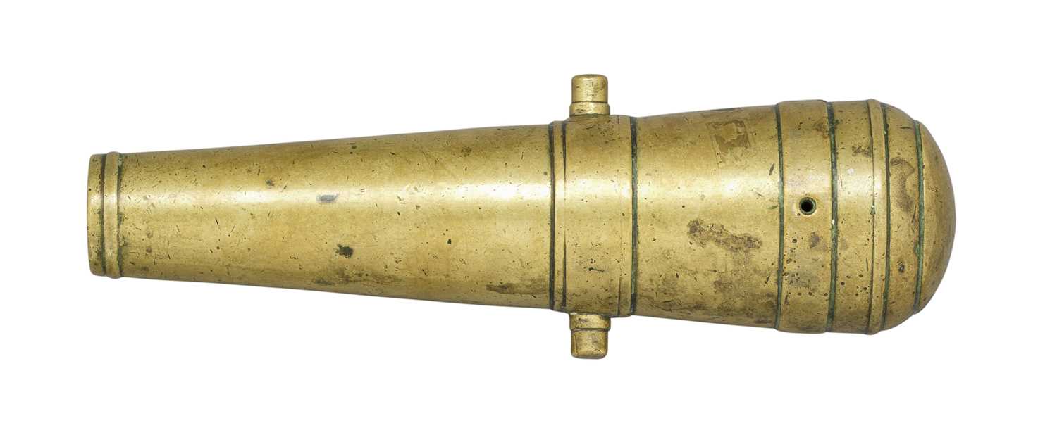 Lot 305 - A BRONZE SALUTING CANNON