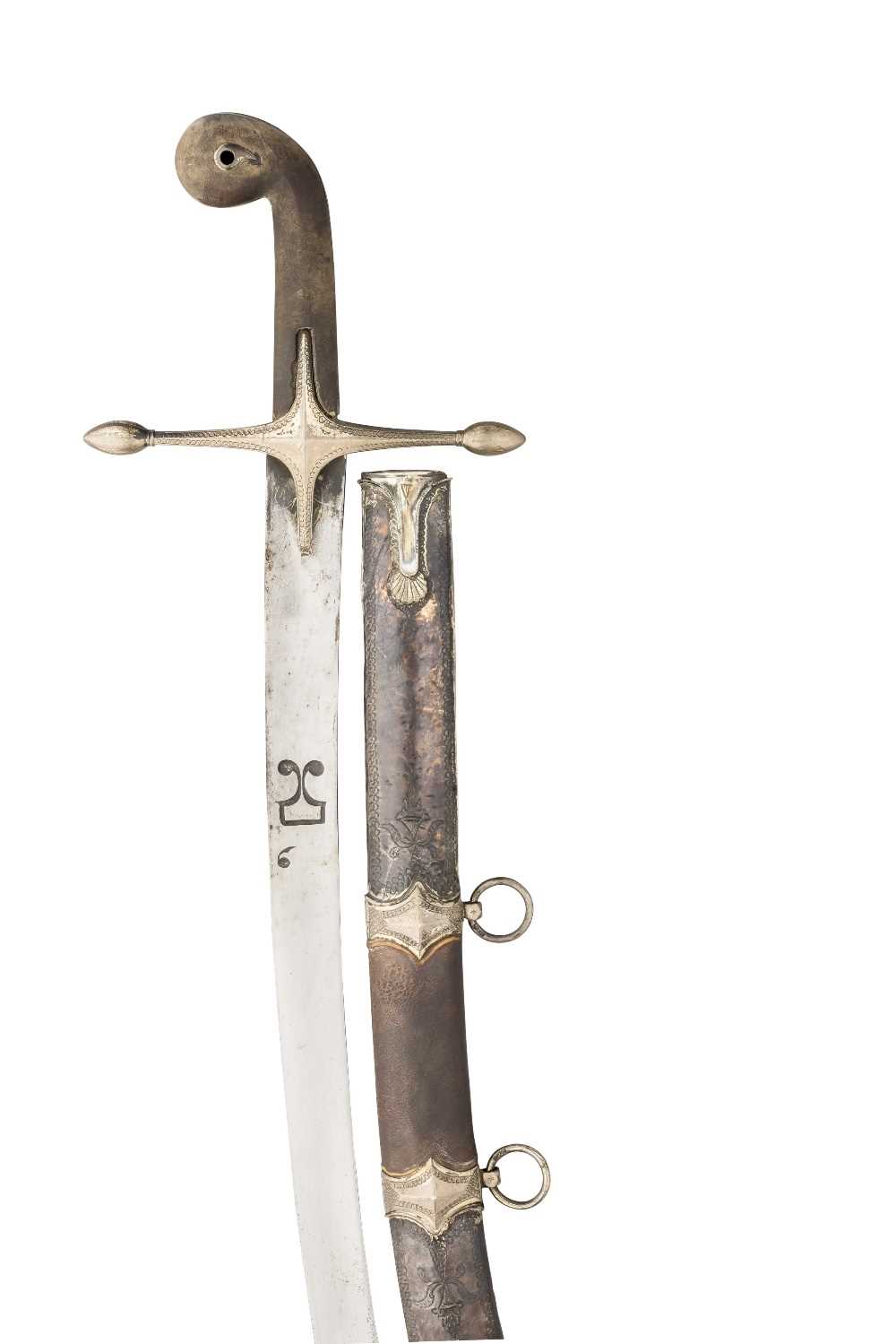 Lot 65 - ËœTWO OTTOMAN SWORDS
