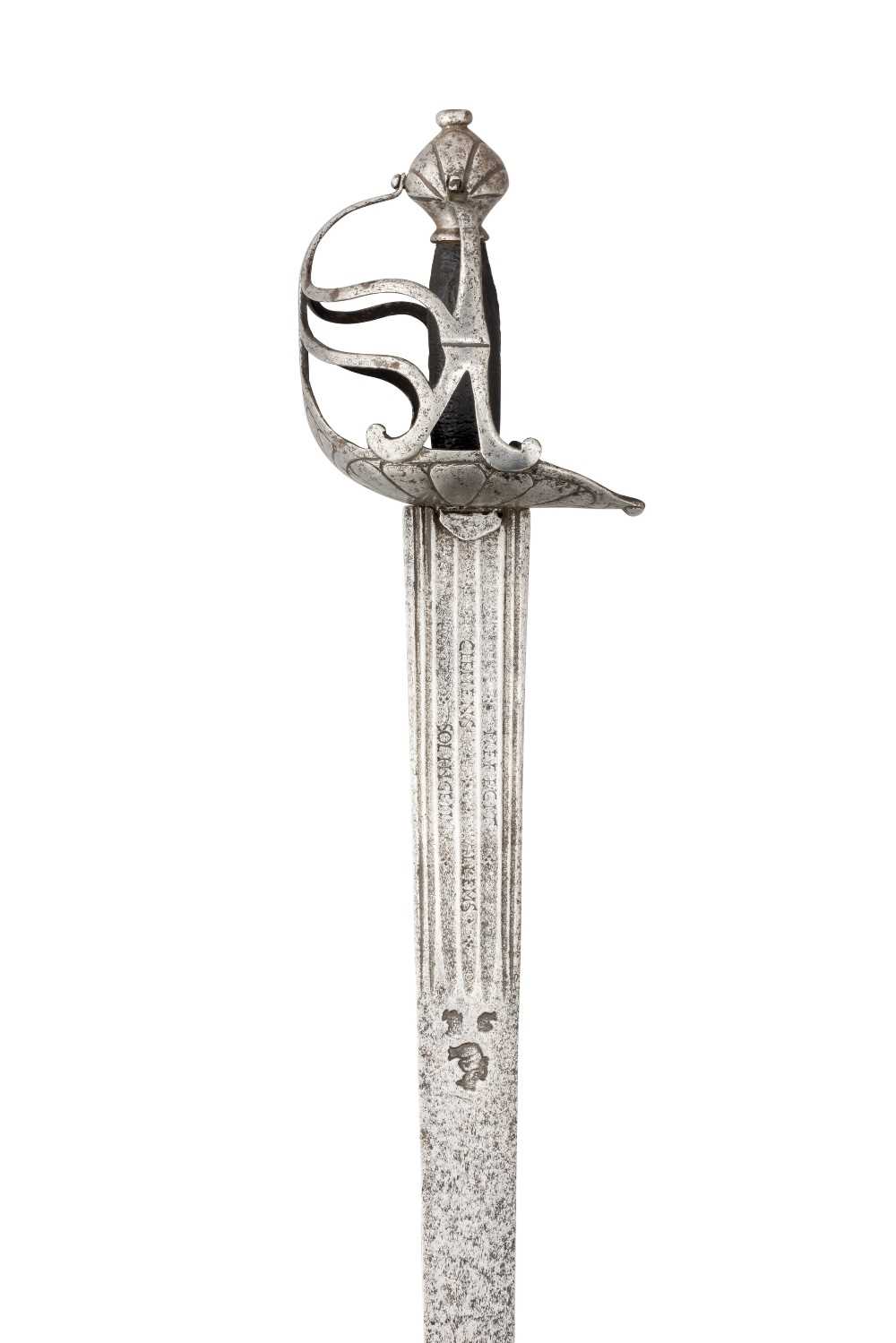 Lot 83 - AN ENGLISH MORTUARY SWORD