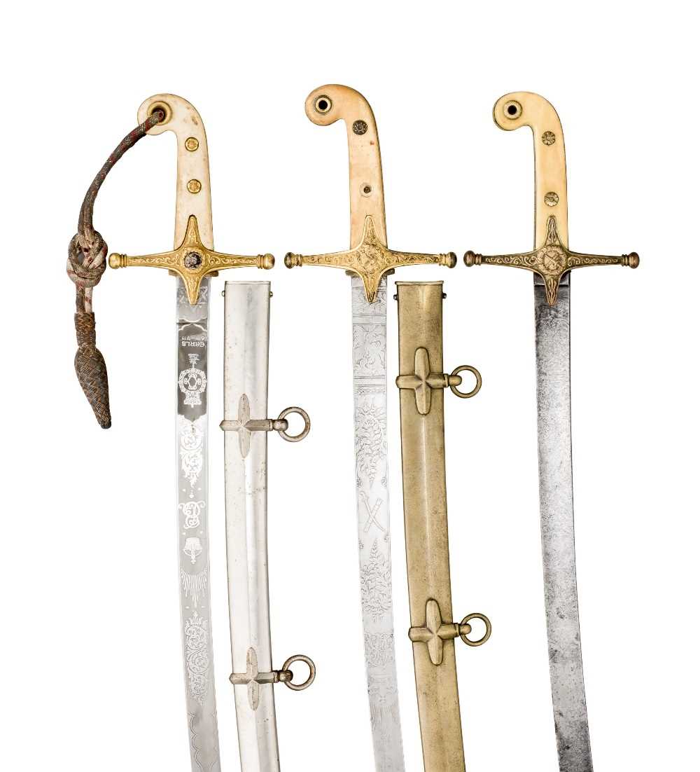 Lot 111 - ËœTWO 1831 PATTERN GENERAL OFFICER'S SWORDS