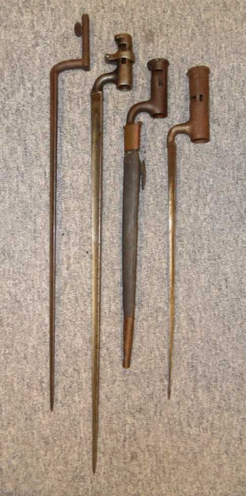 Lot 147 - FOUR SOCKET BAYONETS