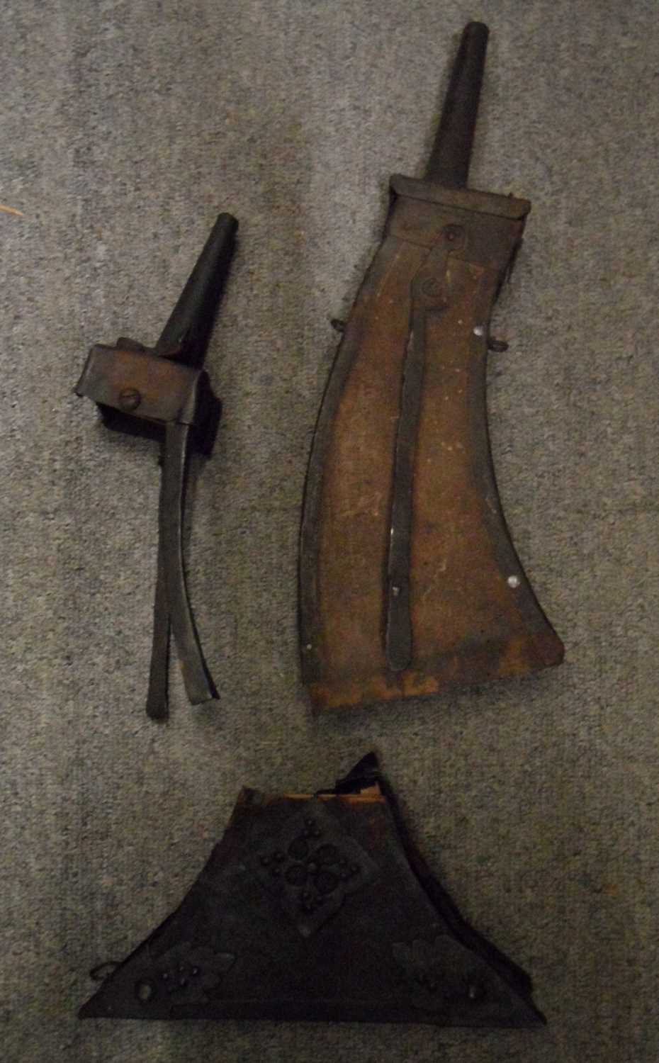 Lot 483 - TWO GERMAN MUSKETEER'S POWDER-FLASKS