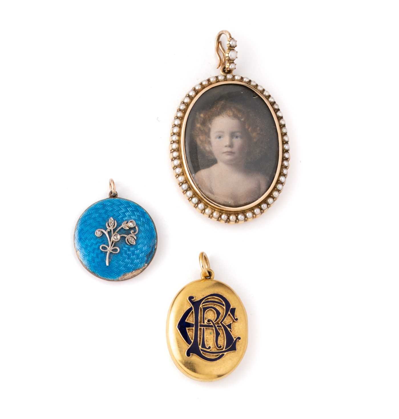 Lot 320 - ËœCOLLECTION OF THREE LOCKETS, LATE 19TH
