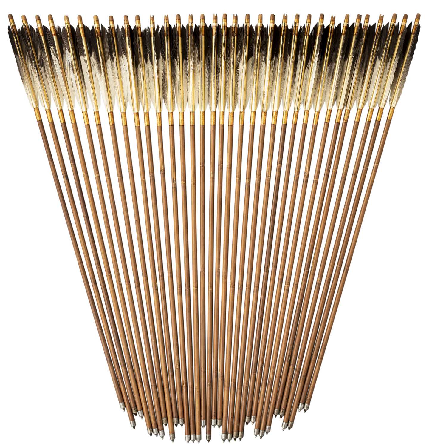 Lot 28 - THIRTY THREE JAPANESE EDO STYLE ARROWS, 20TH