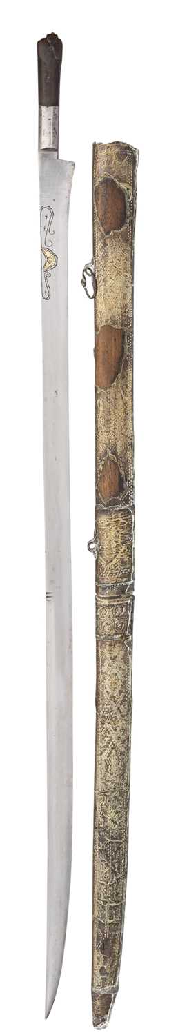 Lot 107 - A RARE NORTH AFRICAN SWORD (FLYSSA), KABYLE,