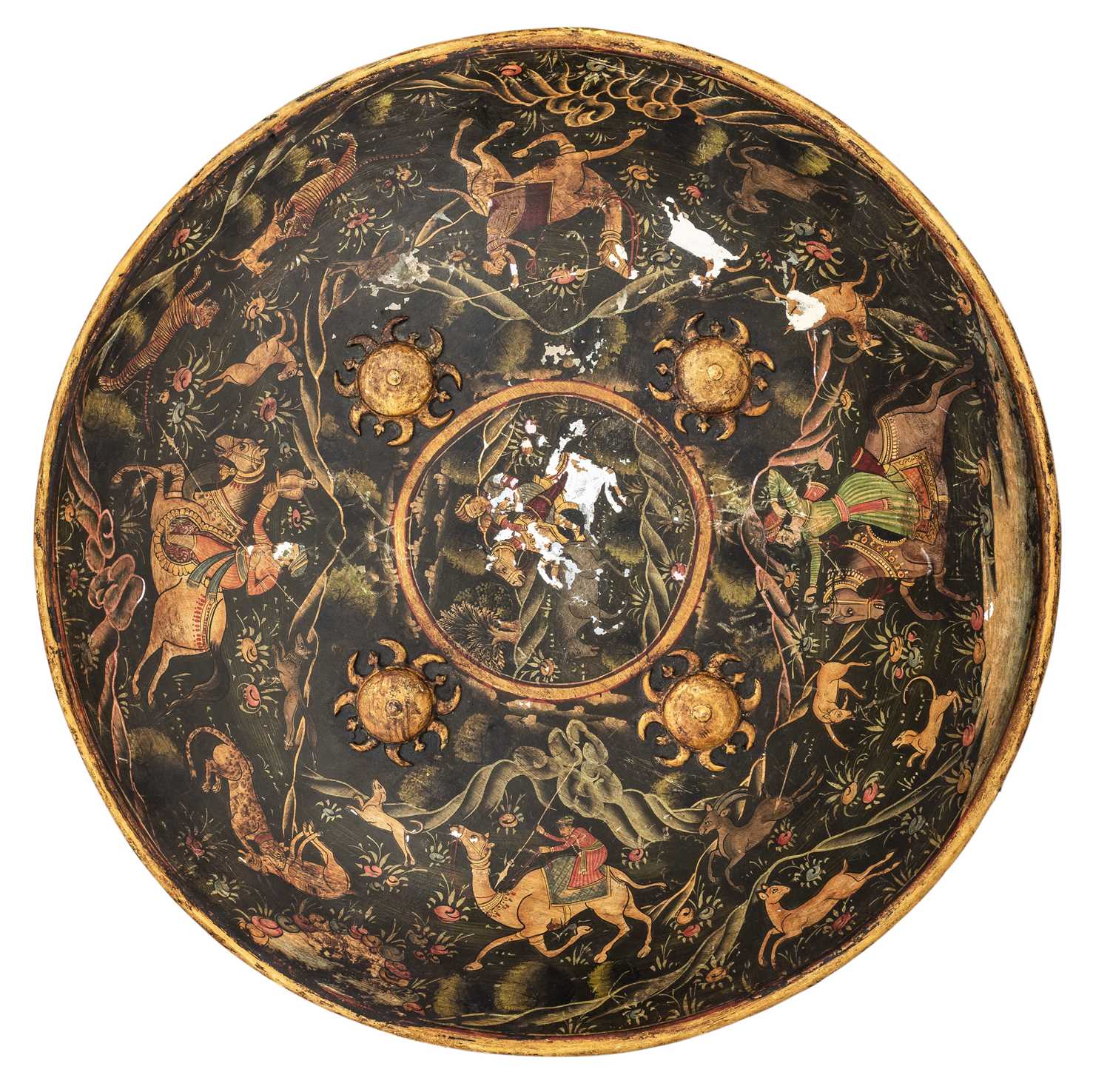Lot 136 - AN INDIAN SHIELD, LATE 19TH CENTURY