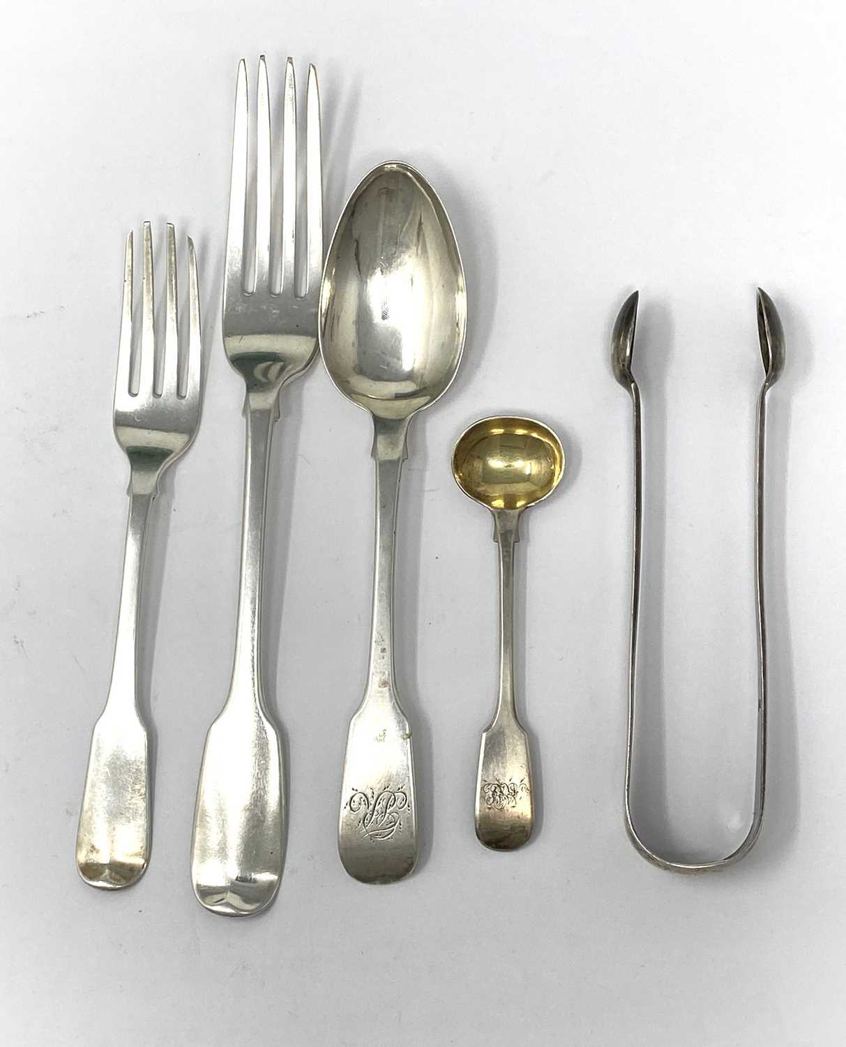 Lot 161 - A GROUP OF PROVINCIAL FIDDLE PATTERN TABLE