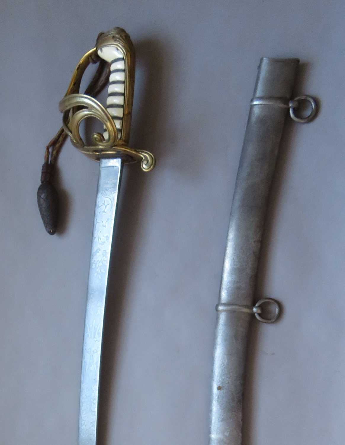 Lot 326 - Ëœâ’¶ A LANCER OFFICER'S SWORD BY PROSSER,