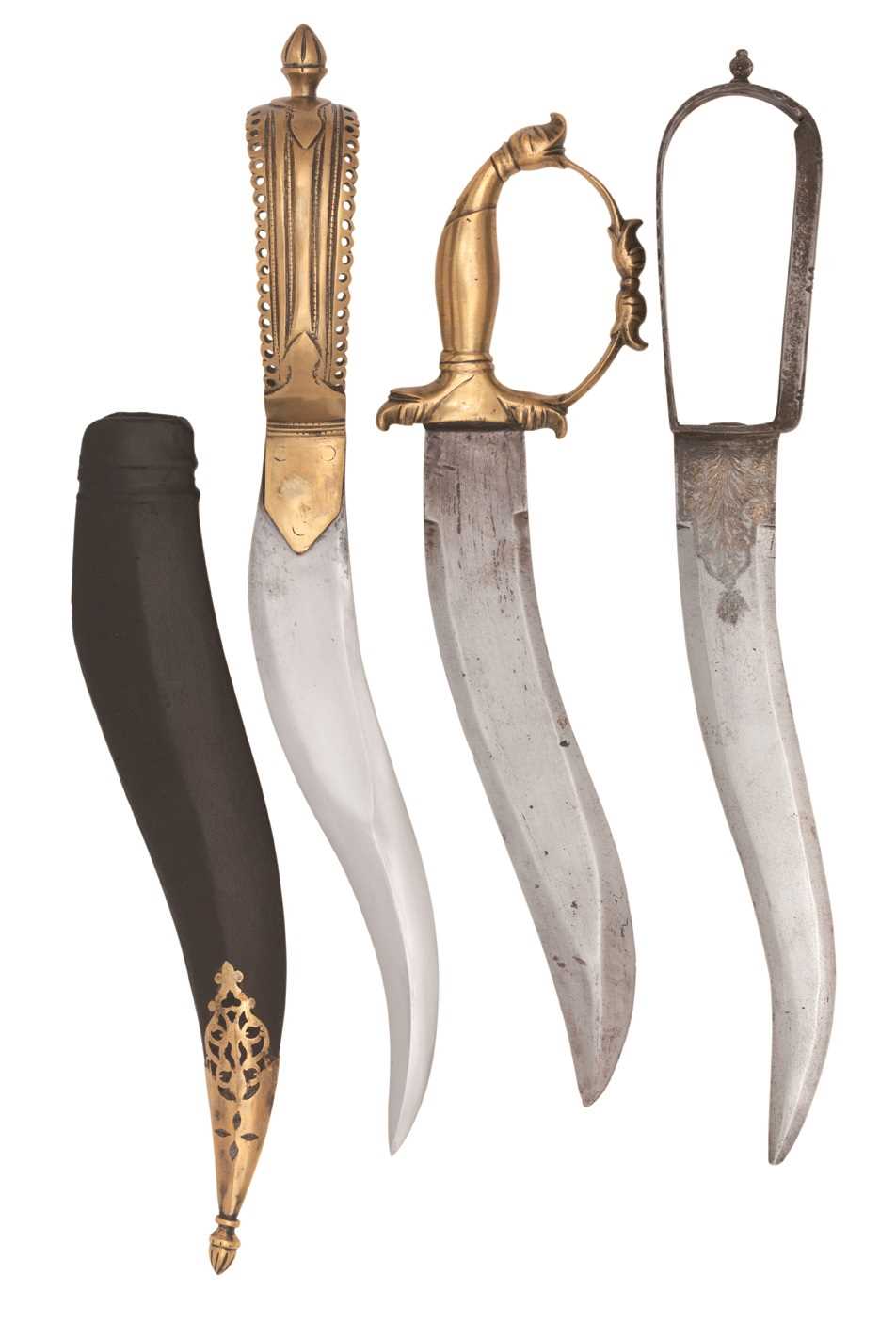 Lot 43 - THREE INDIAN DAGGERS