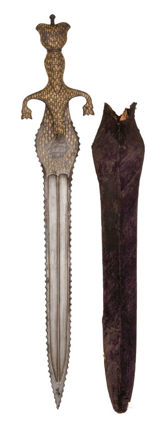 Lot 44 - AN INDIAN DAGGER