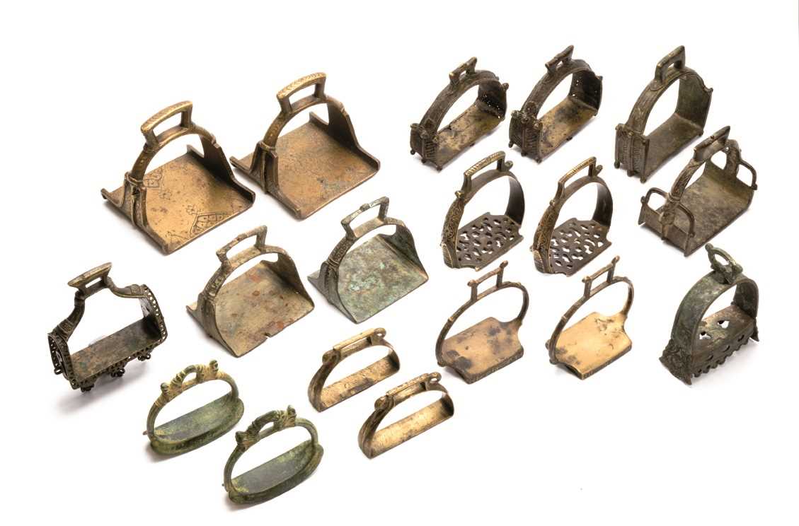 Lot 80 - A GROUP OF INDIAN AND MIDDLE EASTERN STIRRUPS