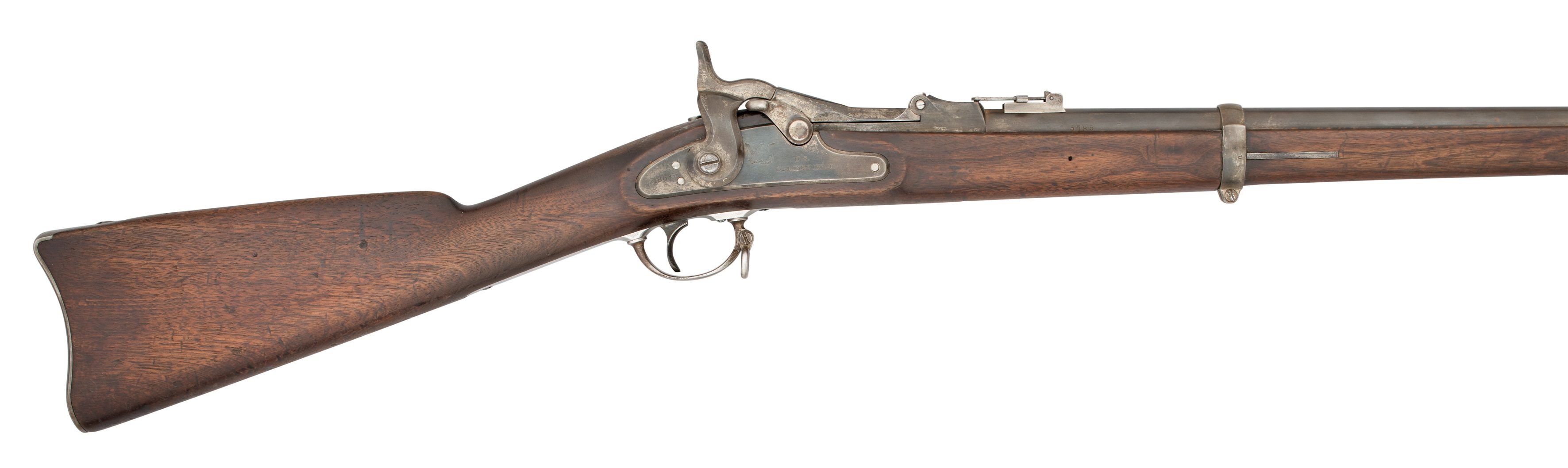 Lot 438 - A .56 CALIBRE U.S. MODEL 1868 BREECH-LOADING