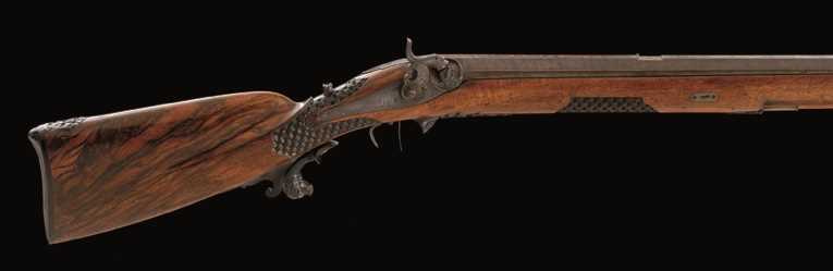 Lot 305 - A .600 CALIBRE GERMAN TARGET RIFLE SIGNED W.
