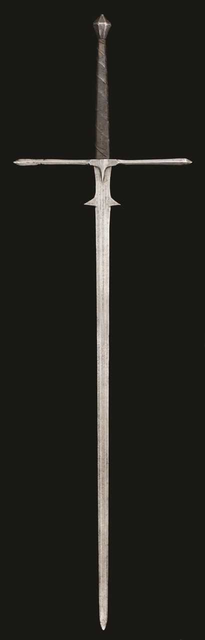 Lot 121 - **A TWO-HAND SWORD