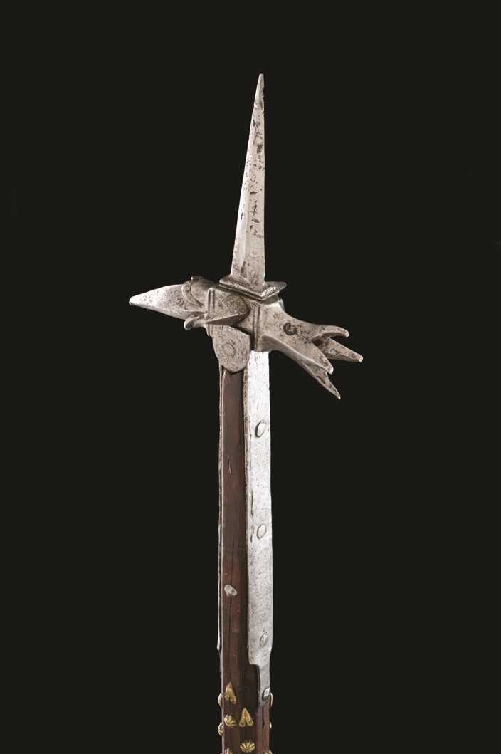 Lot 171 - **A RARE GERMAN GOTHIC POL-AXE