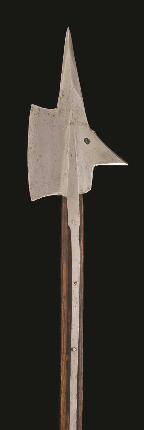 Lot 184 - **A FINE SWISS HALBERD OF SO-CALLED SEMPACH
