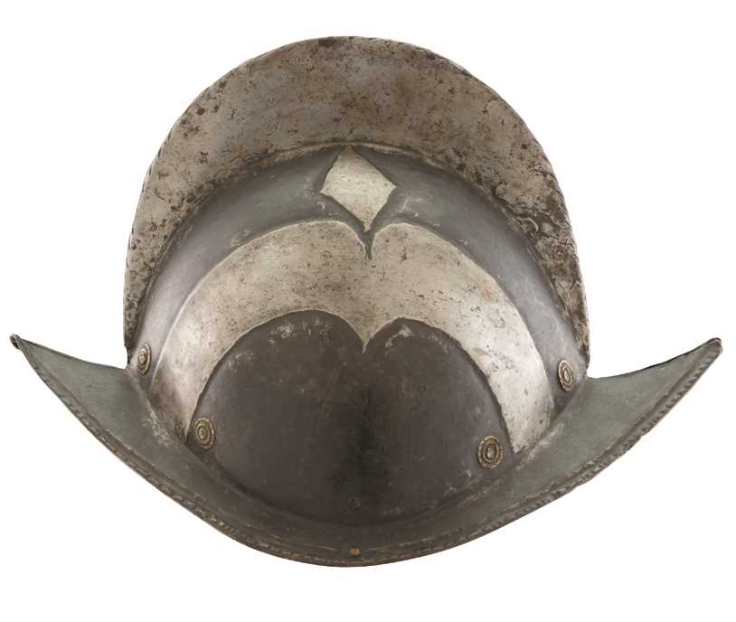 Lot 248 - A GERMAN BLACK-AND-WHITE COMB MORION