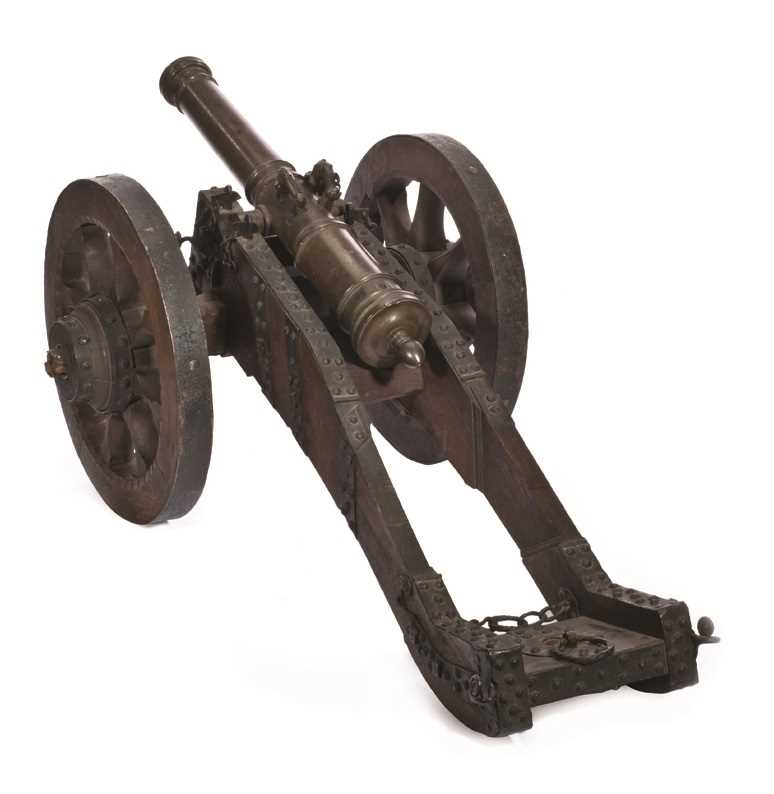 Lot 314 - **A BRONZE SALUTING CANNON