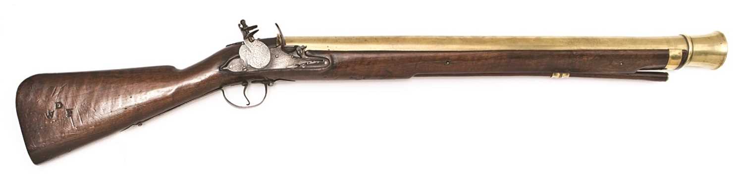 Lot 388 - A RARE DOG-LOCK MUSKETOON BY JAMES PAUL