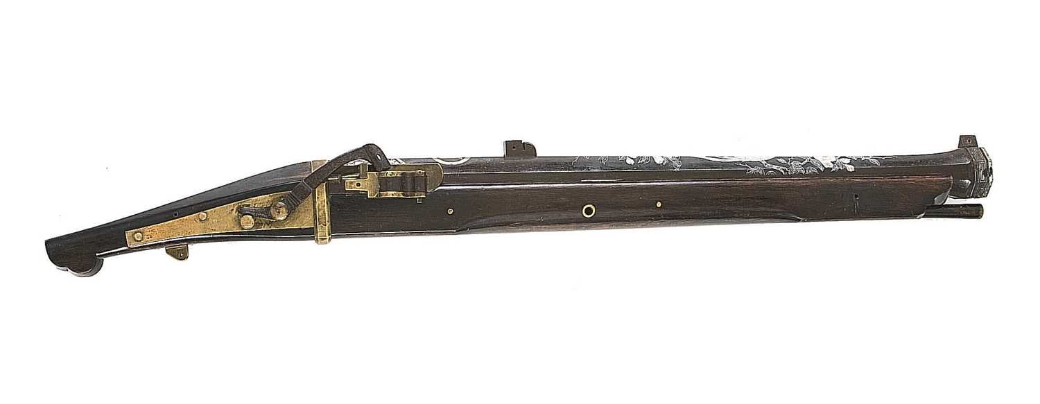 Lot 4 - A FINE JAPANESE SNAP MATCHLOCK MUSKET