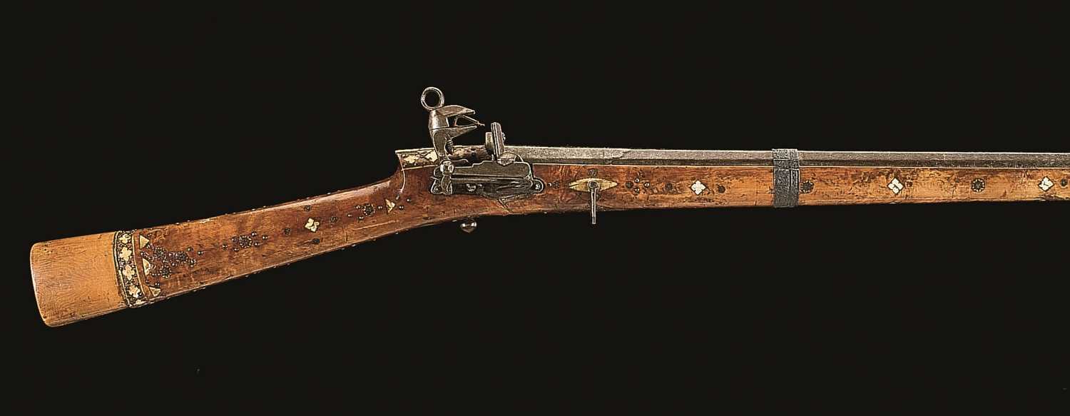 Lot 47 - **A 15 BORE CAUCASIAN MIQUELET-LOCK RIFLE