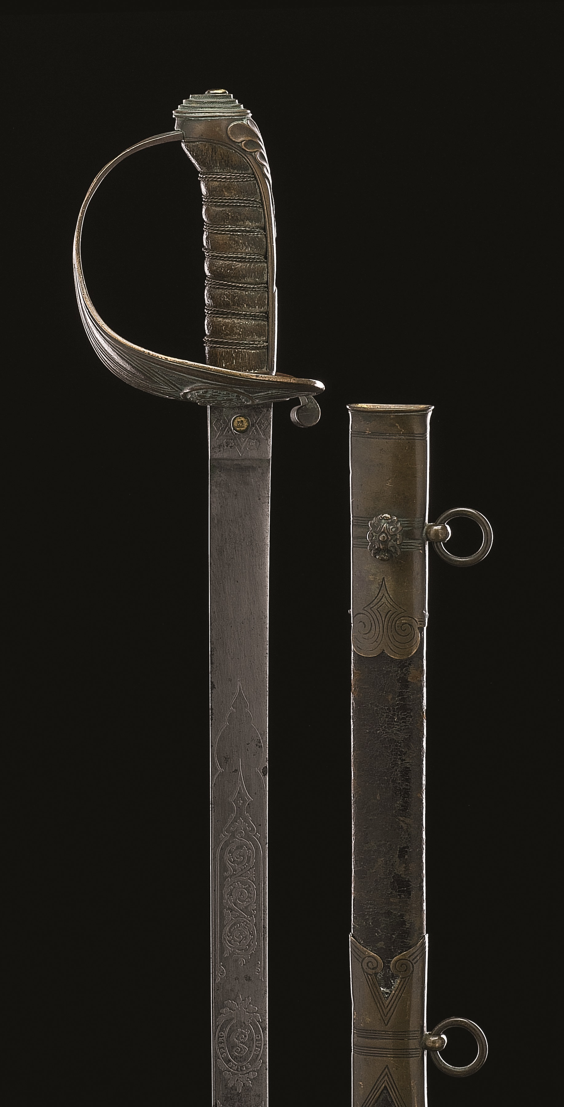 Lot 63 - A RARE SARAWAK MILITARY SWORD BY HENRY