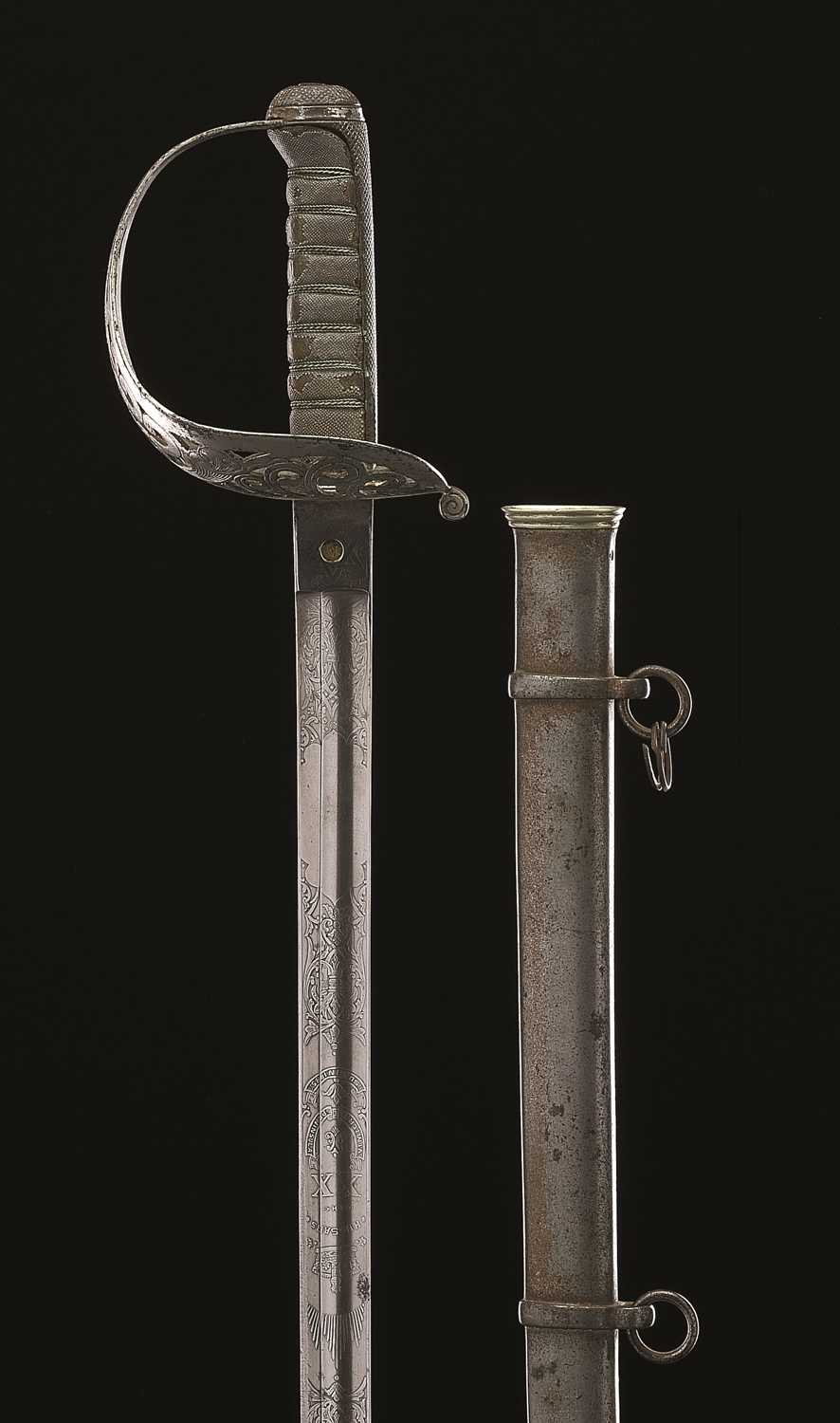 Lot 69 - A RARE VICTORIAN 20TH HUSSAR OFFICER'S SWORD