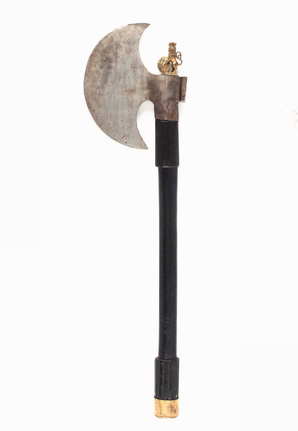 Lot 90 - A LARGE BAVARIAN PARADE AXE