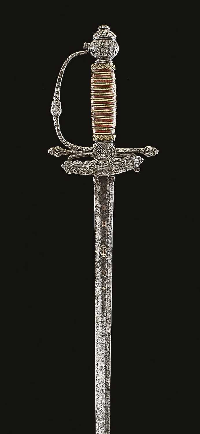 Lot 109 - AN ENGLISH TRANSITIONAL RAPIER