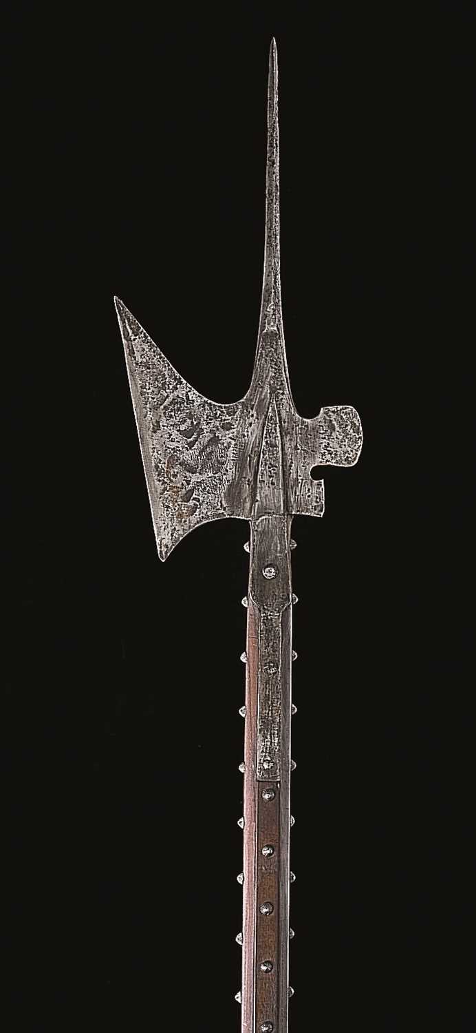 Lot 176 - A GERMAN HALBERD